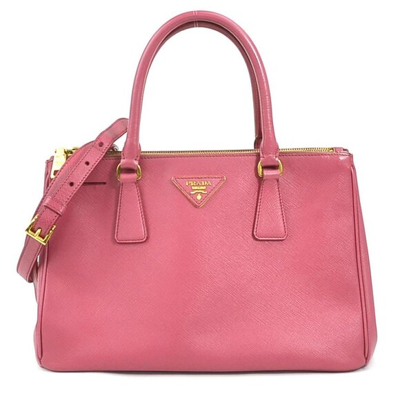Prada | Bags | Prada Pink Leather Shoulder Bag | Poshmark